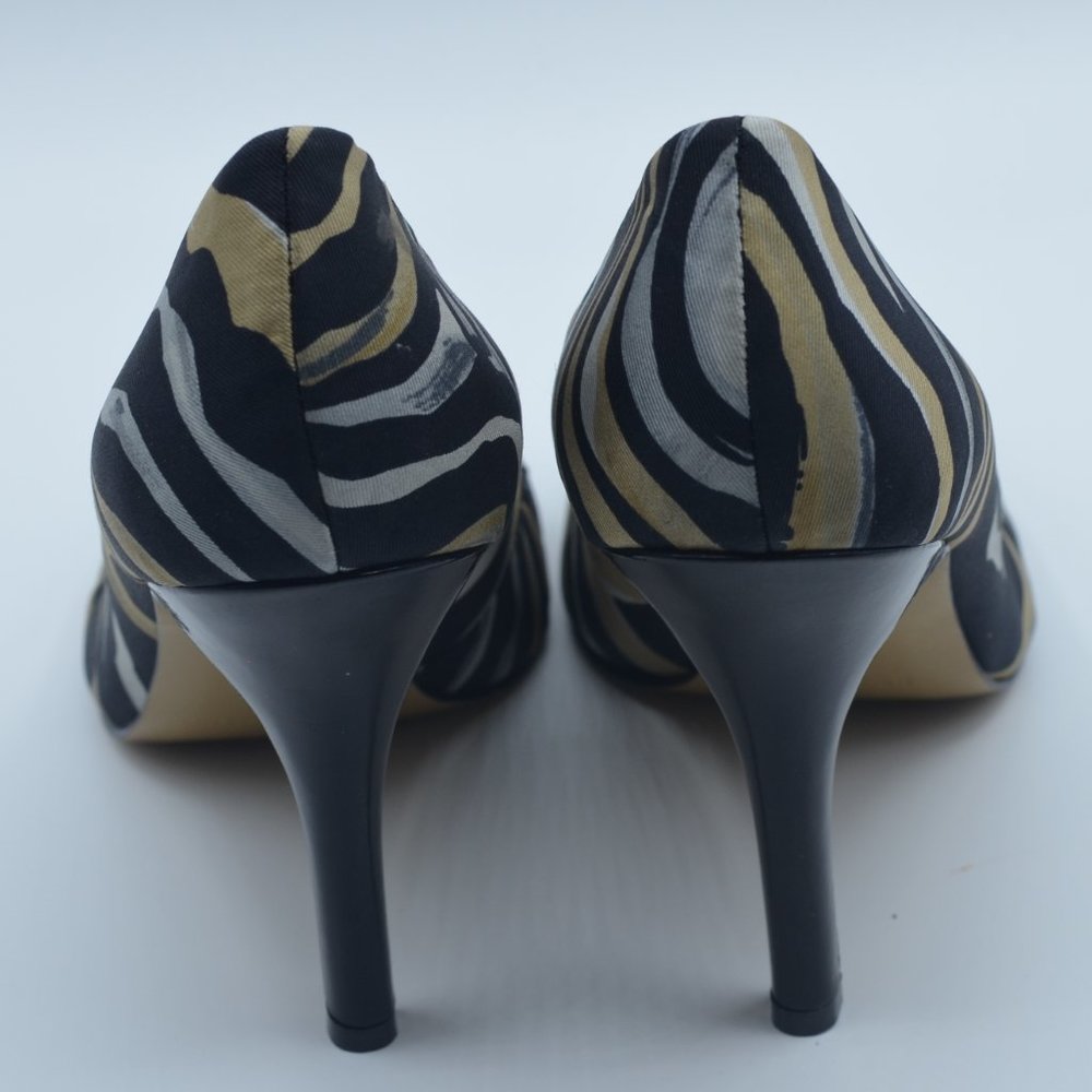 Nine West-Barbe Zebra Print Pumps - Gem